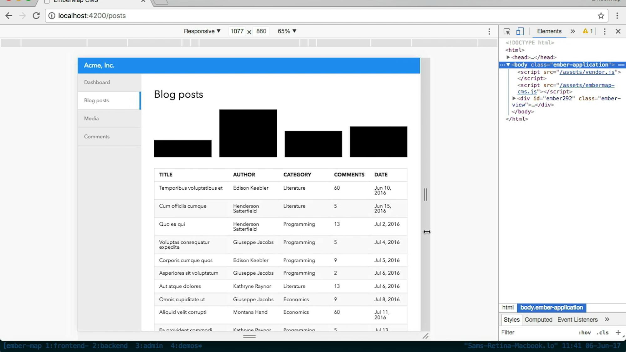 Responsive charts | Using D3 with Ember | EmberMap