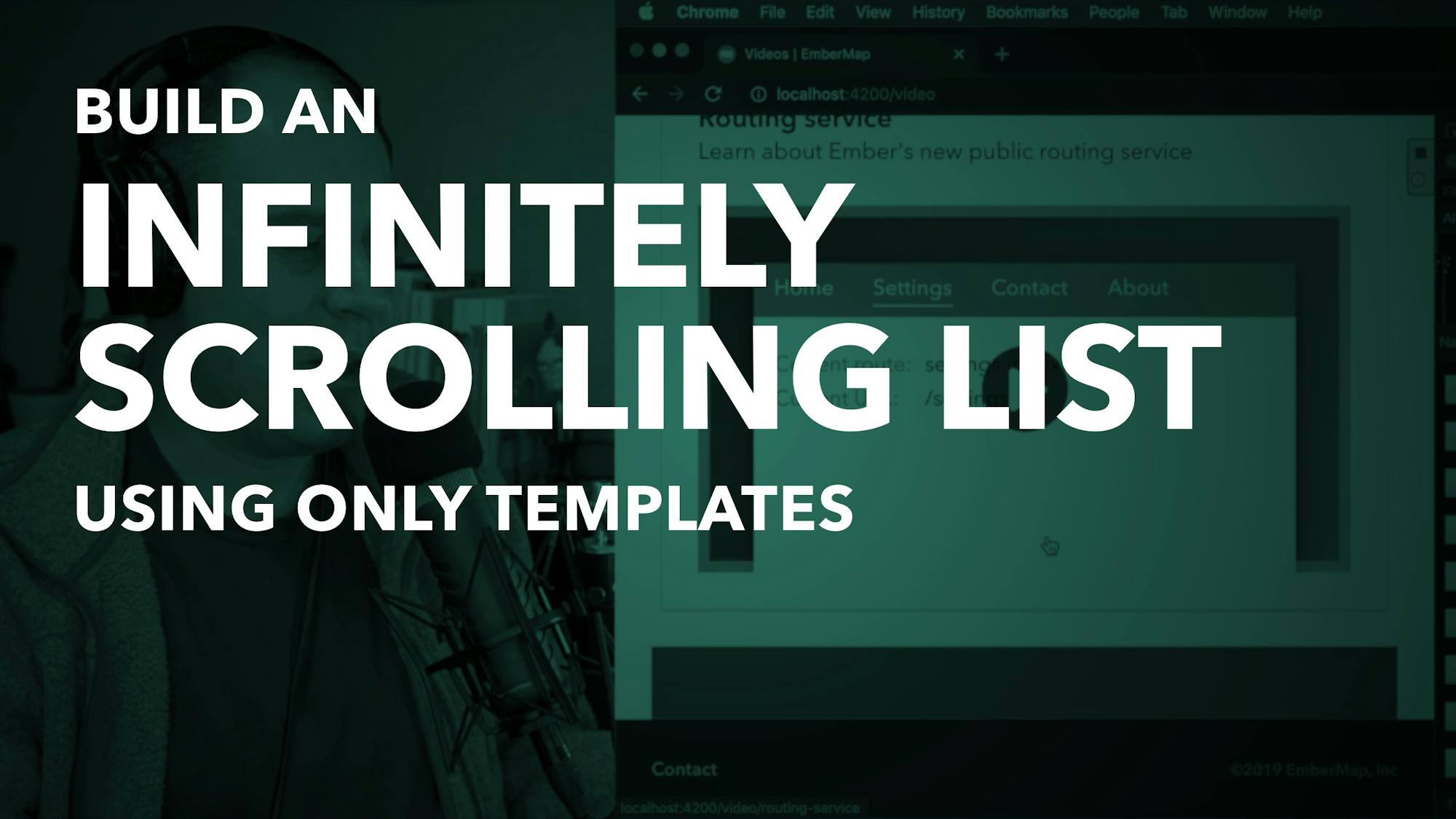 Build an infinitely scrolling list using only templates | EmberMap