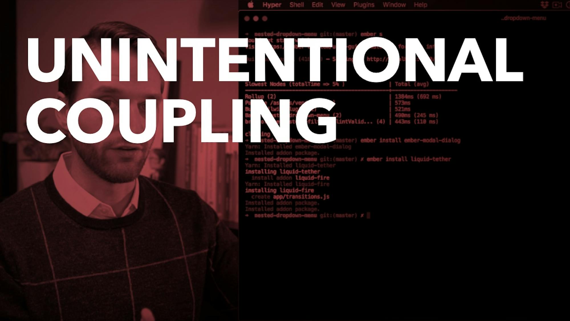 Unintentional coupling | Building a nested dropdown | EmberMap