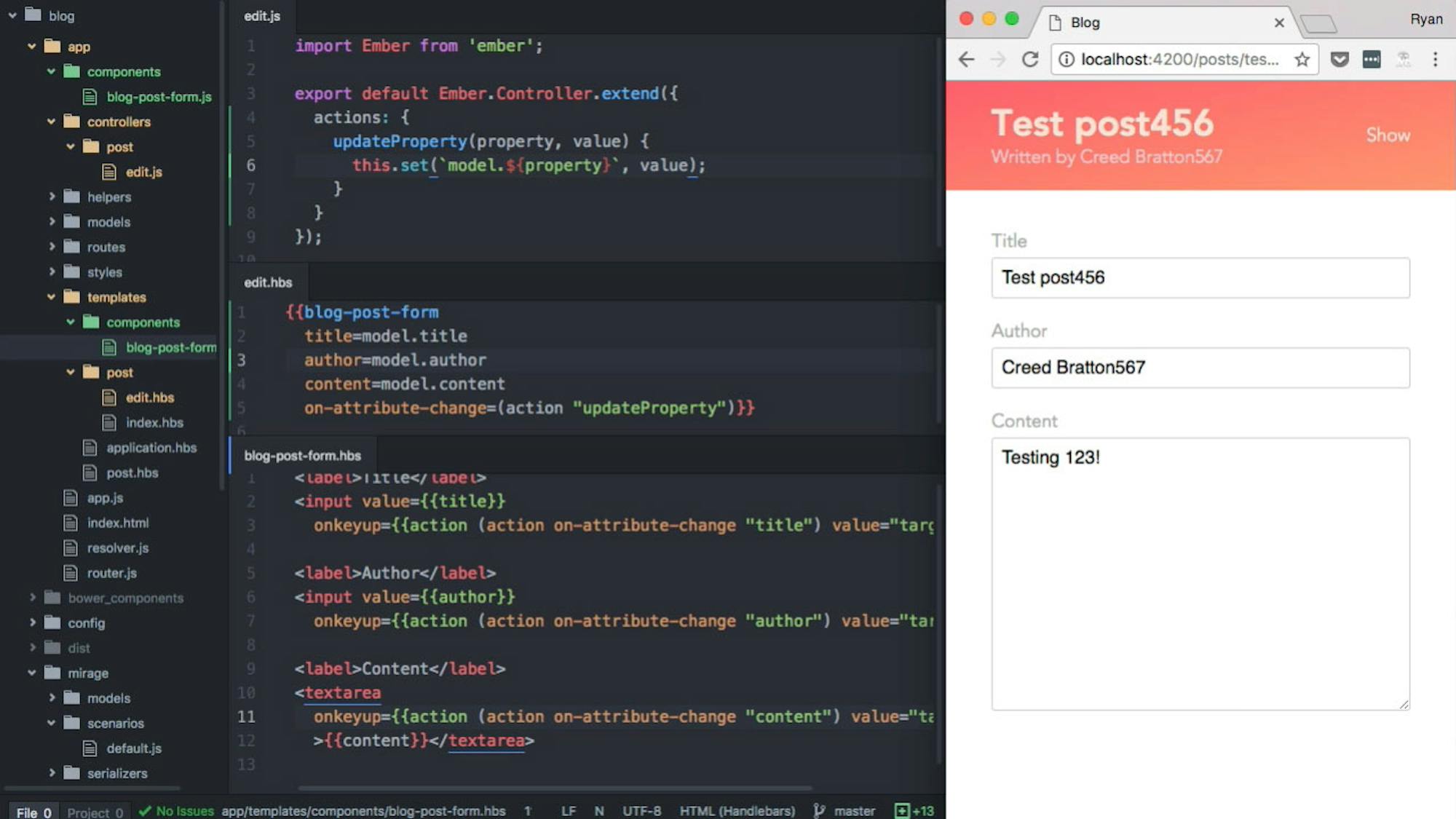 Smart components | Component side effects | EmberMap