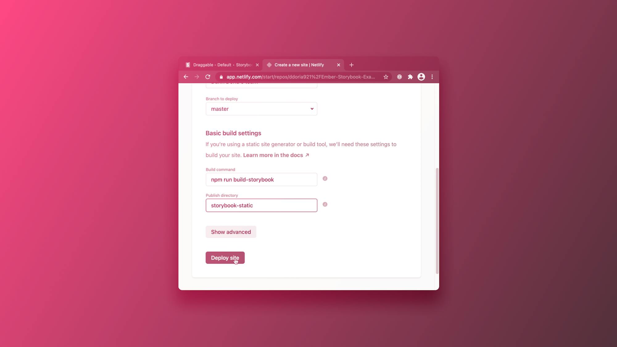 Deploying and Sharing Your Storybook Site | Building UI Components with Storybook | EmberMap