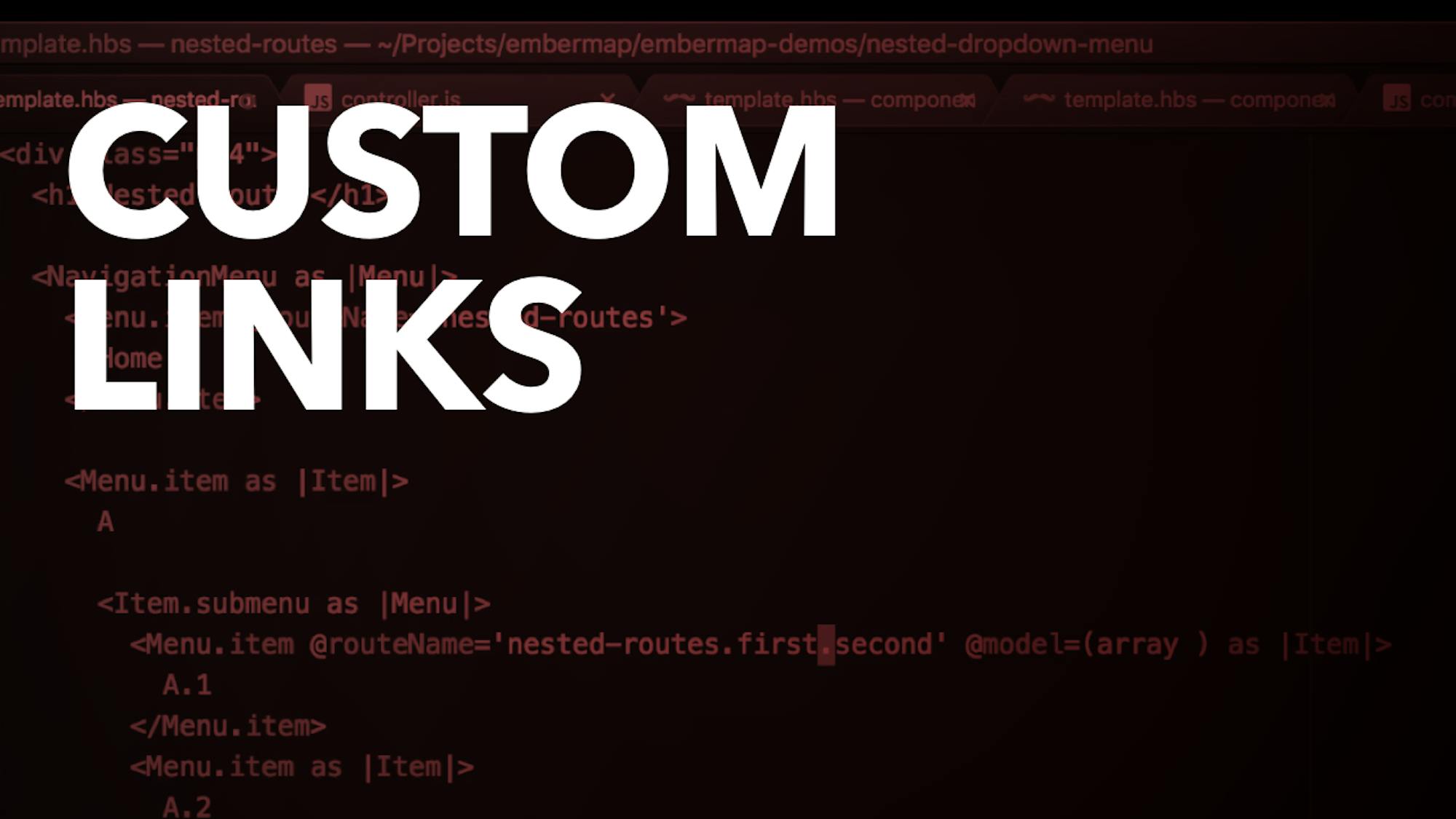 Custom Links Building A Nested Dropdown Embermap 