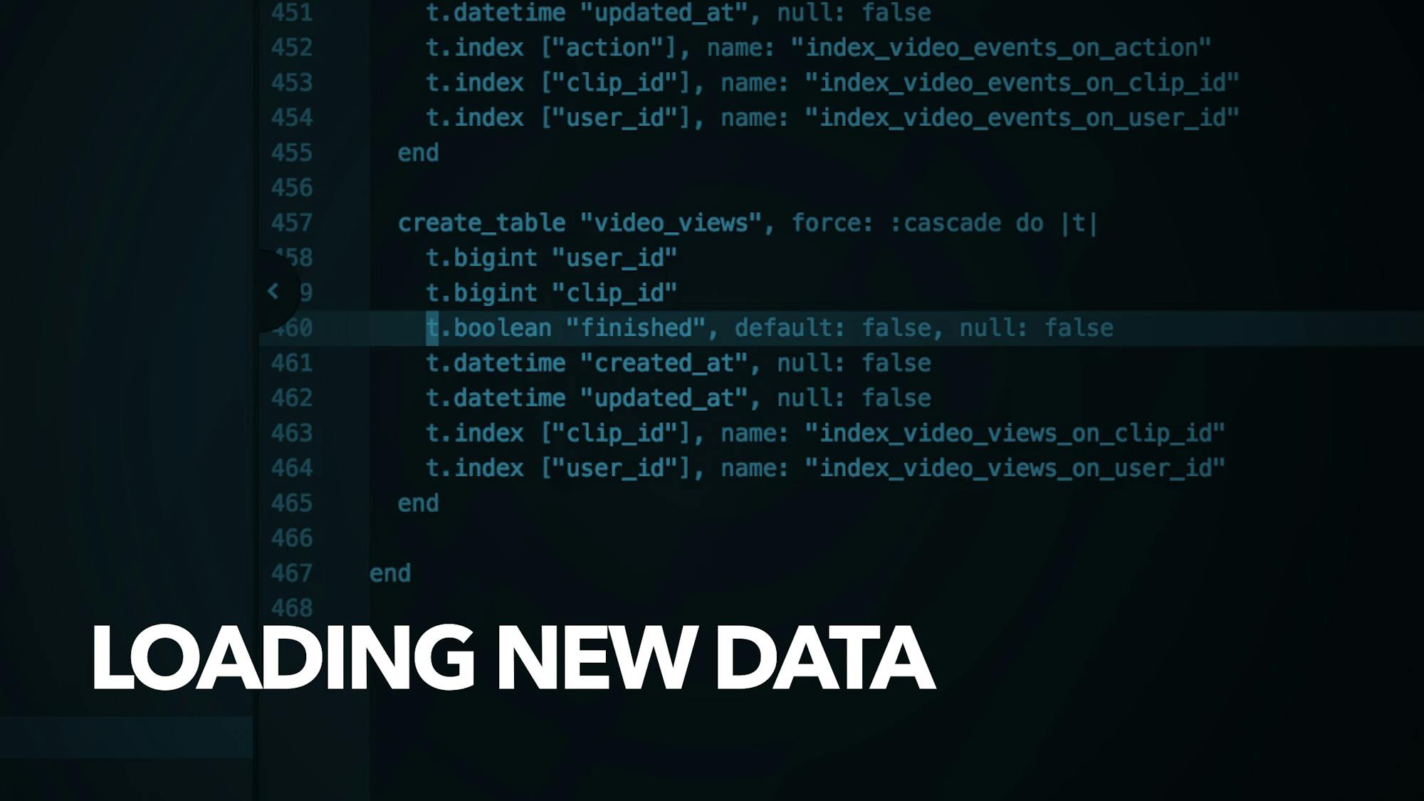 How should we load our new data? | Let's build a feature: Video views | EmberMap