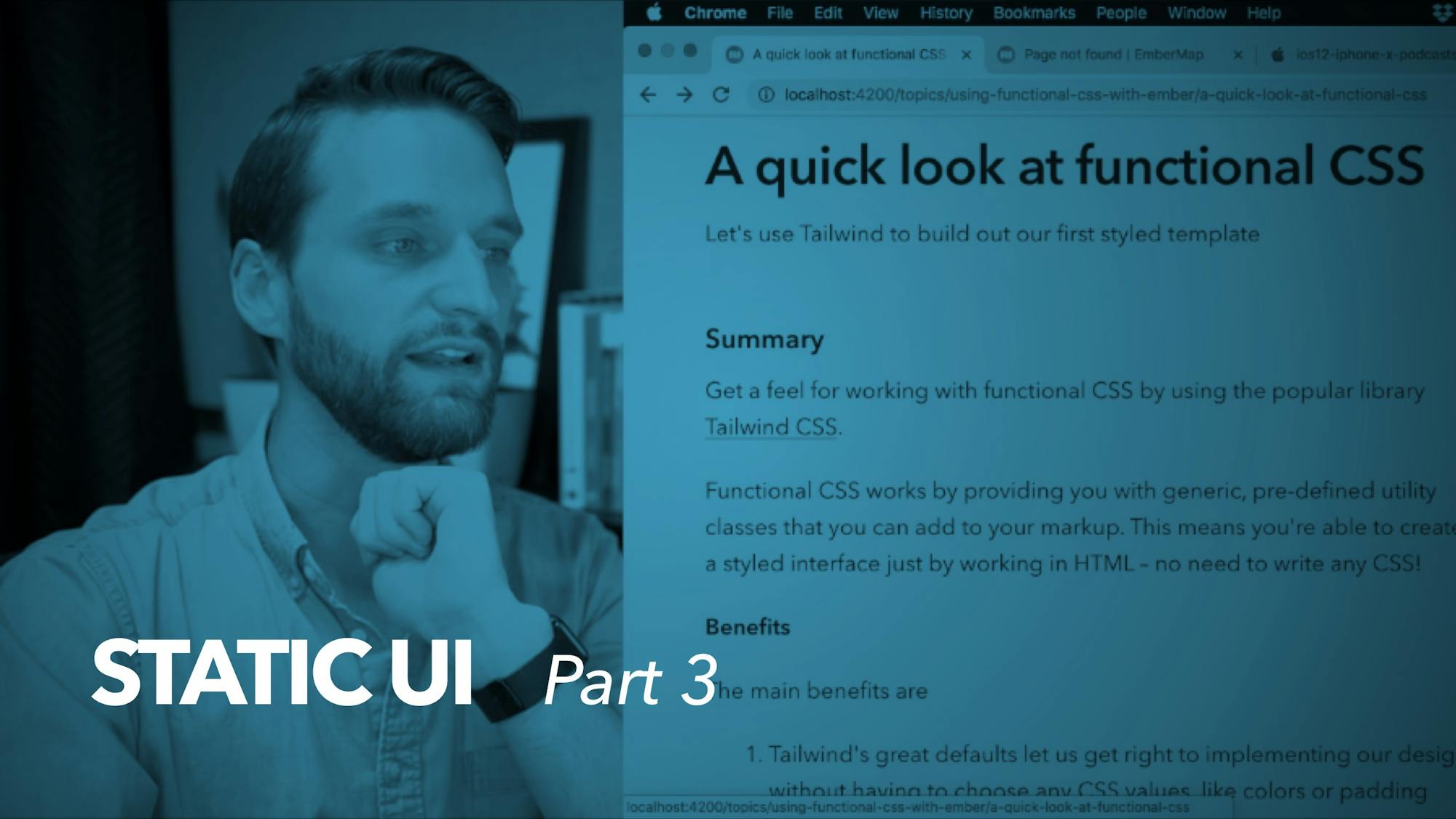Starting with the static UI: Part 3 | Let's build a feature: Video views | EmberMap